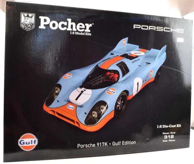 POCHER PORSCHE 917K - Gulf Edition 1/8 Scale Die-Cast Model Car Kit ...
