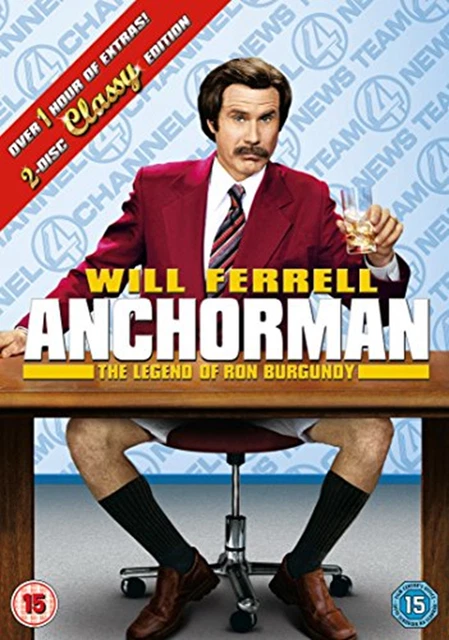 ANCHORMAN - THE Legend Of Ron Burgundy Will Ferrell 2013 DVD Top-quality £1.84 - PicClick UK