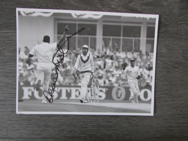 DEVON MALCOLM 1992 England Cricket Player Original Hand Signed Press ...