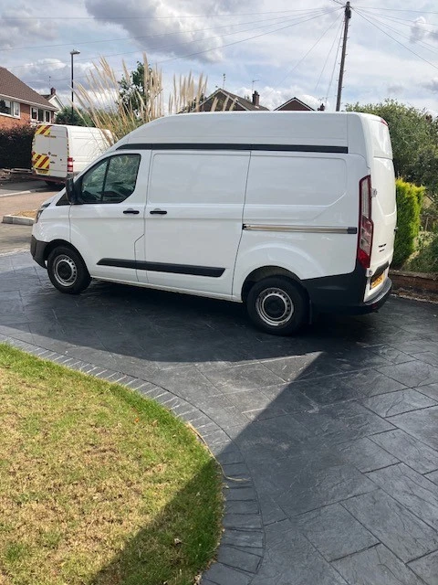 TRANSIT CUSTOM,HIGH TOP,119K,AIRCON original wheels with good tires £ ...