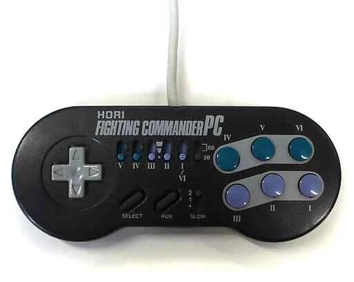 PC ENGINE CONTROLLER HORI Fighting Commander PC 6 Button HPJ-07 NEC PCE ...