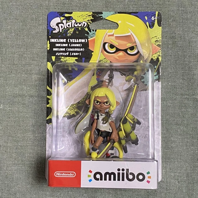 AMIIBO INKLING YELLOW Splatoon series ink ling toy figure goods ...
