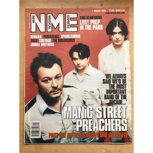 Manic Street Preachers Nme Magazine August 1 1998 Manics Cover Exclusive Int £800 Picclick Uk