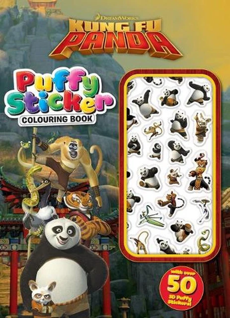 KUNG FU PANDA: Puffy Sticker Colouring Book (DreamWorks) Paperback Book ...