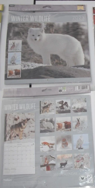 WILDLIFE CALENDAR 2023 Square Scenic Wall Calendar £2.79 - PicClick UK