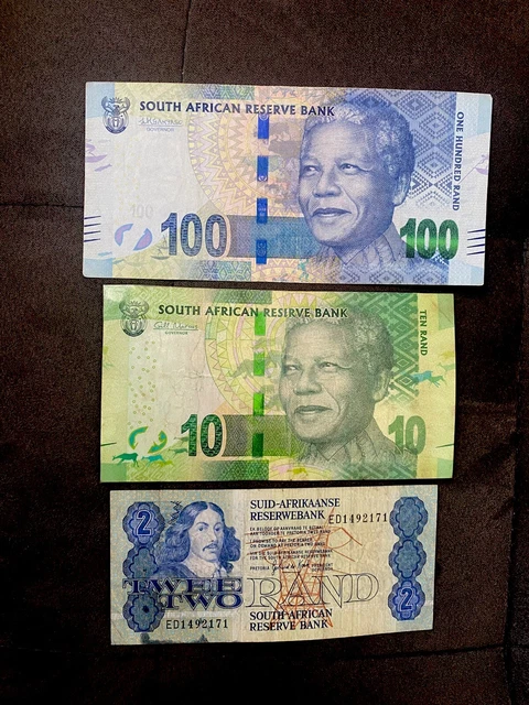 LOT 2/10/100 RAND Mandela Nelson - Afrique De Sud 🇿🇦 - Voire Images ...