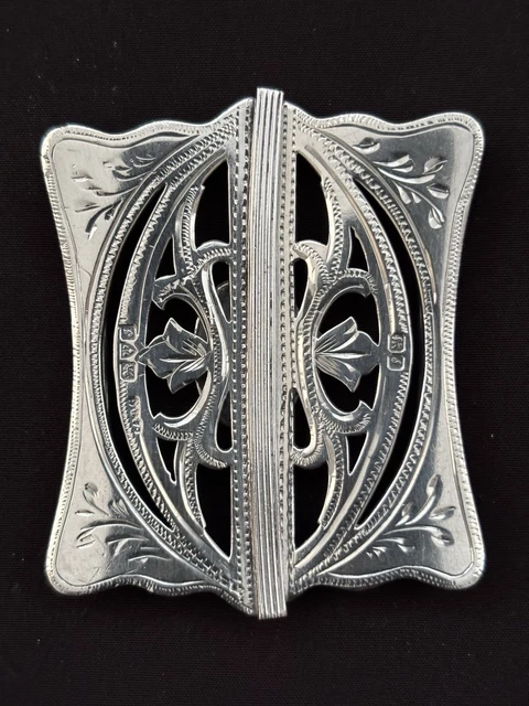 SOLID SILVER NURSES Belt Buckle. Chester 1907. J & R. £149.95 - PicClick UK