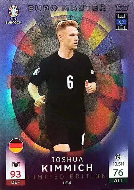MATCH ATTAX UEFA Euro 2024 Joshua Kimmich Master Limited Edition Card £ ...