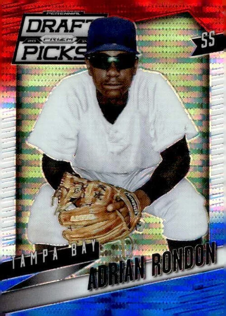 2014 PRIZM PERENNIAL Draft Picks Adrian Rondon Prizms rouge blanc bleu ...