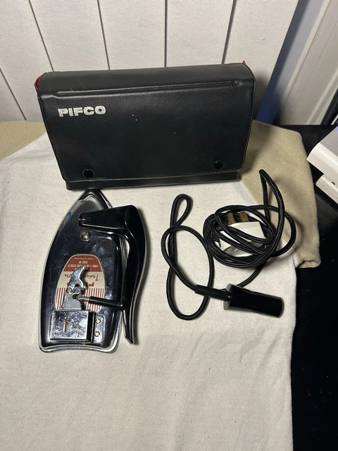 VINTAGE PIFCO TRAVEL Iron Portable Dual Vaultage England Retro Mid ...