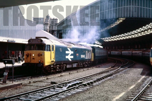 35MM SLIDE BR British Railways Diesel Loco 50045 Class 50 1984 Bristol ...