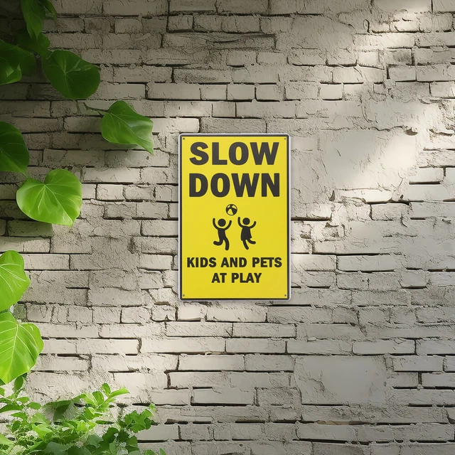 SAFETY SIGNS CHILD Miss Kids Playing Attention Warning £9.45 - PicClick UK