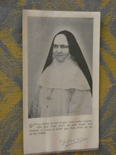 IMAGE PIEUSE MERE marie yvonne aimée de jesus ( yvonne beauvais) EUR 6 ...