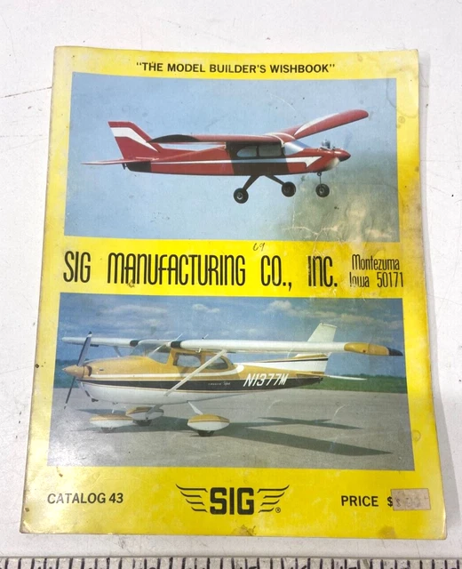 SIG VINTAGE MODEL Plane Builder's Catalog #43 *Rare* $99.99 - PicClick CA
