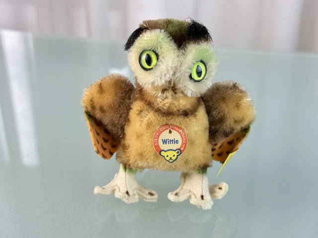 PELUCHE STEIFF ANIMAL hibou 10 cm excellent état EUR 29,75 - PicClick FR