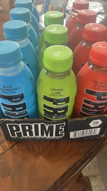 PRIME HYDRATION DRINK 16.9 fl oz. Lemon Lime, Blue Raspberry And ...