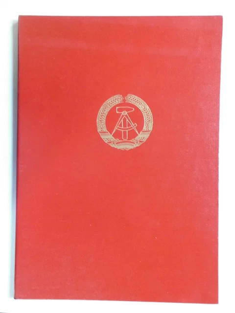 DOCUMENT FOLDER DOCUMENT folder insert mat A4 red GDR emblem without ...