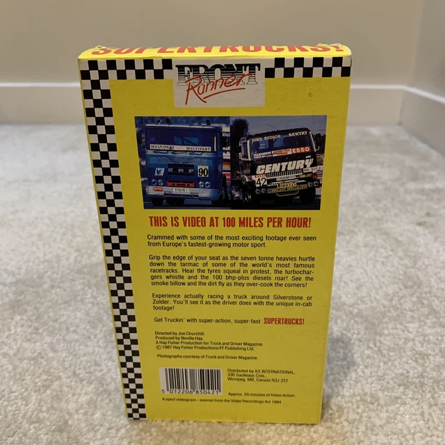 SUPERTRUCKS VHS VIDEO Tape 1987 European Truck Racing Championship ...
