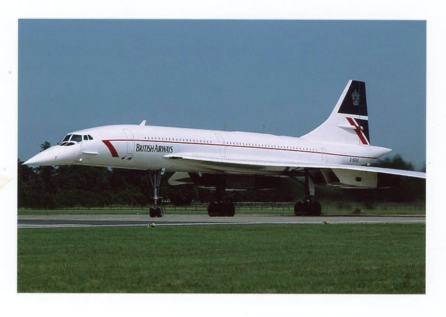 PHOTOGRAPH OF BAC Concorde G-BOAG prob RIAT 1985 British Airways Landor ...