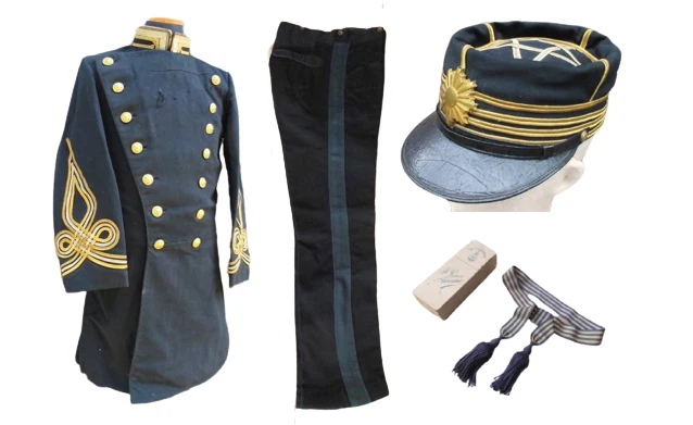 FORMER JAPANESE ARMY First Class Surgeon Captain Complete Uniform WW2 ...