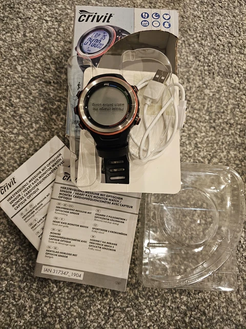 SMARTWATCH IN SCATOLA Crivit cardiofrequenzimetro sport, velocità ...