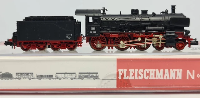 FLEISCHMANN 7160 - Dampflok BR 38 1366 Wittebleche - Ep. III - Spur N 1 ...