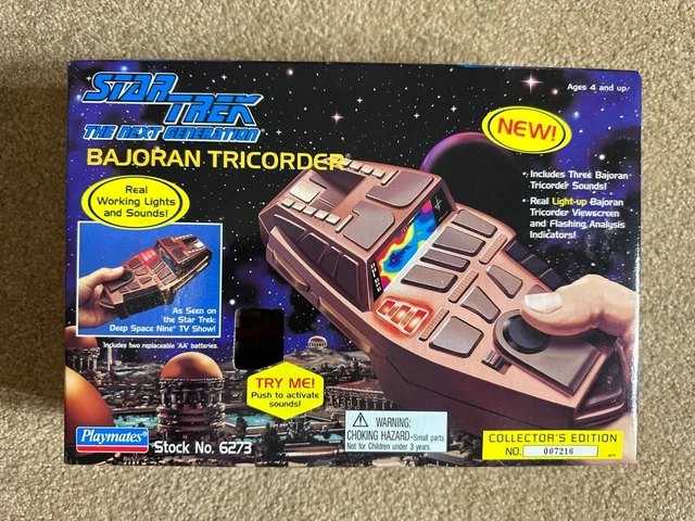 PLAYMATES STAR TREK The Next Generation Bajoran Tricorder Collector ...