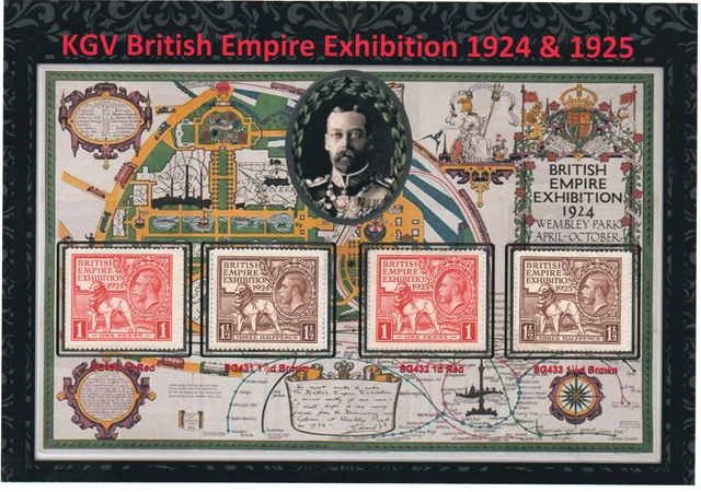 KING GEORGE V Nice Display Of Empire Exhibition 1924 & 1925 Mint #1 £18.39 - PicClick UK