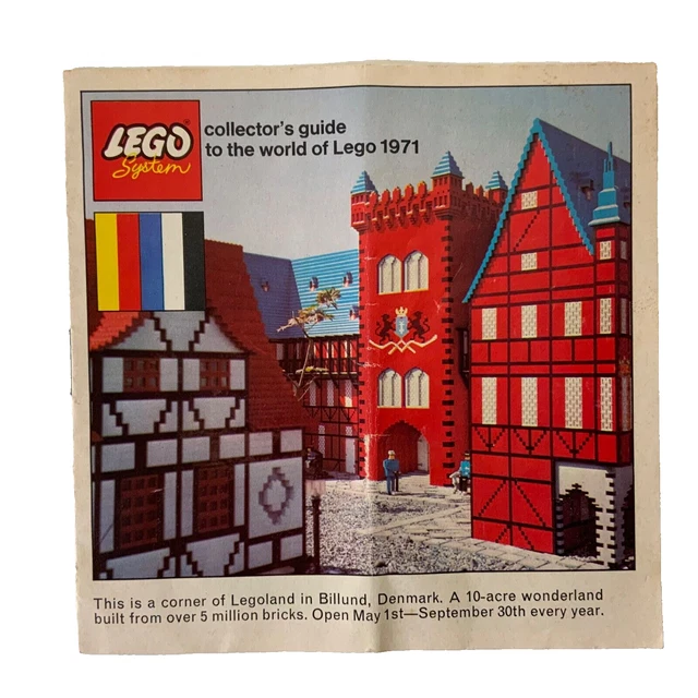 VINTAGE 1971 LEGO Brochure Booklet Original Collectors Guide Catalogue ...