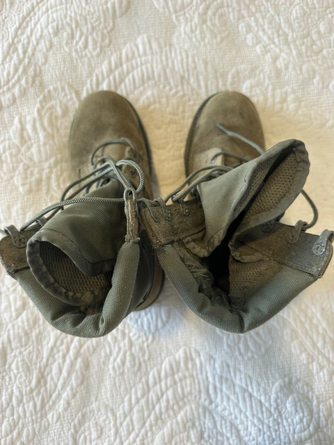 UFCW MENS MONDO PT Combat Military Boots Sage Green Leather Steel Toe 5 ...