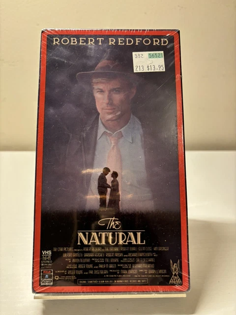 RARE! THE NATURAL sealed VHS 1984 Robert Redford Robert Duvall Barbara ...