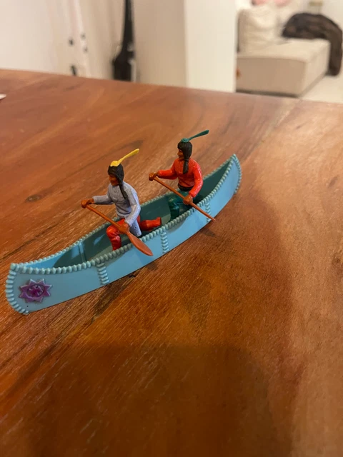 FIGURINES TIMPO TOYS - Canoë et 2 indiens EUR 15,00 - PicClick FR