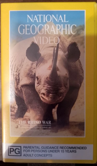 THE RHINO WAR National Geographic VHS Pal Video CEL 1989 wildlife ...