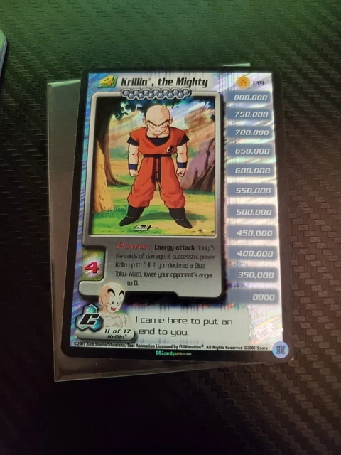 KRILLIN THE MIGHTY Foil Limited Cell Saga DBZ CCG Dragon Ball Z Score ...