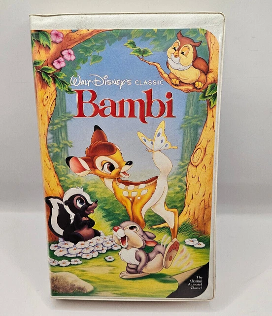 DISNEY BAMBI CLASSIC 1989 VHS Black Diamond Free Shipping Walt Disney £4.57 - PicClick UK