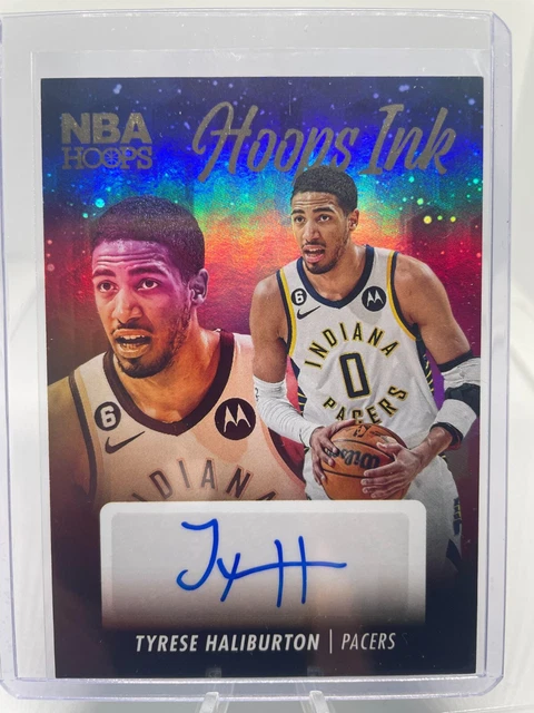 2023-24 PANINI HOOPS - Tyrese Haliburton Hoops Ink Auto $120.00 ...