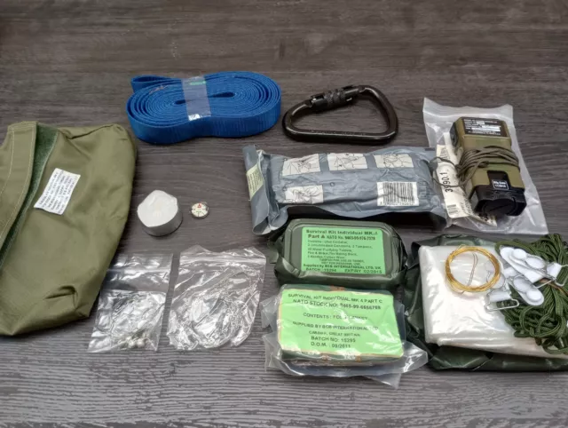 BRITISH ARMY RAF Aircrew Survival Kit Individual Mk4 Iv Bcb Brand New ...