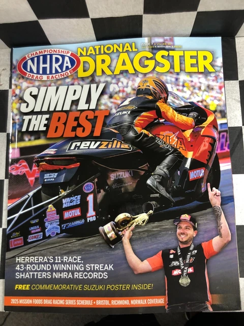 NHRA NATIONAL DRAGSTER Magazine juillet 2024 numéro 7 vol 65 EUR 11,12 ...