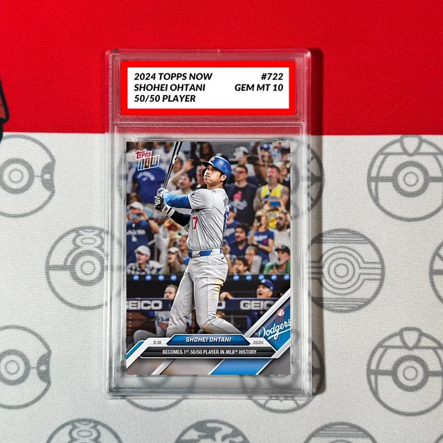 PRESALE GRADED 10 💥Shohei Ohtani 50/50 2024 MLB TOPPS NOW Card 722 ...
