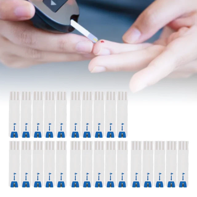 BLOOD GLUCOSE TEST Strips Glucose Testing Strip Fast Result Practical ...