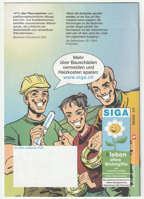 DER BAUSCHADEN HORROR, Siga WERBE-COMICHEFT NEU EUR 6,00 - PicClick DE