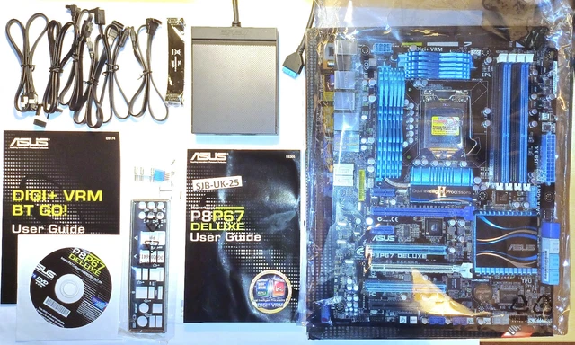 ASUS P8P67 DELUXE Intel P67 ATX Mainboard Socket 1155 - B3 Revision £68 ...