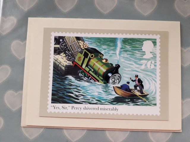 BIRTHDAY CARD THOMAS The Tank Engine Percy Takes A Plunge In The Eight ...