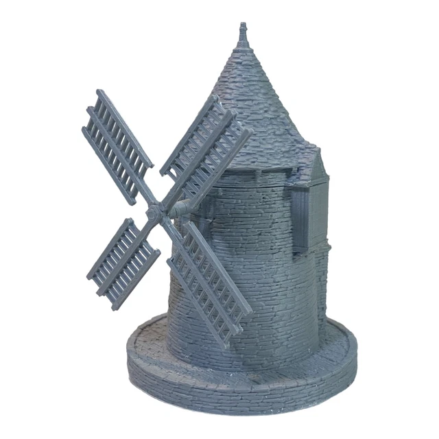 MOULIN À VENT Windmill - 3D - 15mm figures 1/100 Wargaming Terrain EUR ...