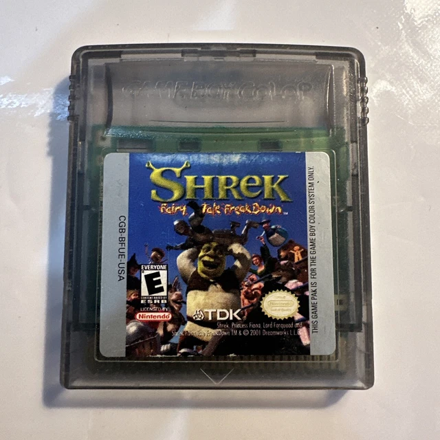 SHREK: FAIRY TALE FreakDown (Nintendo Game Boy Color, 2001) Authentic ...