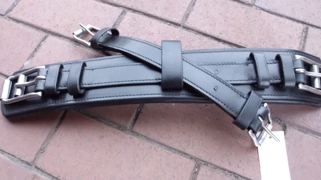 EINZELNER BAUCHGURT FÜR 1-spänner Selett aus Leder Gr. Pony ( 45 cm ...