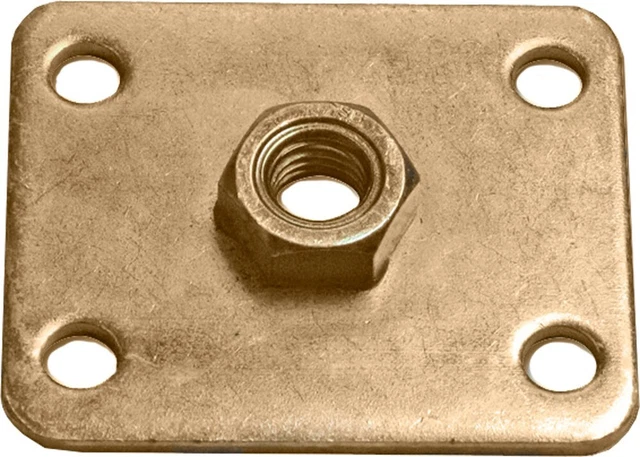 PIASTRA CON DADO SALDATO M12 50x60x3 mm Piastre EUR 3,11 - PicClick IT