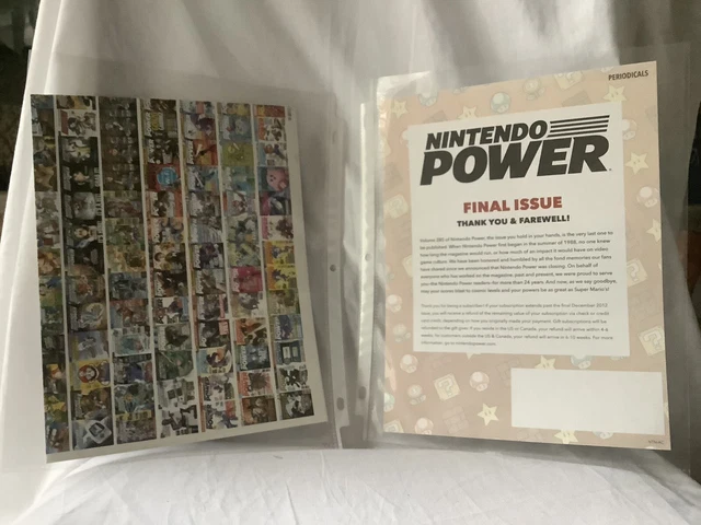 NINTENDO POWER FINAL Issue Farewell Letter & Poster Only No Magazine £ ...