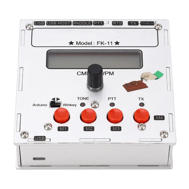 KEYBOARD K3NG KEYER Open Source CW Morse Code Aluminum Alloy K3NG Keyer ...