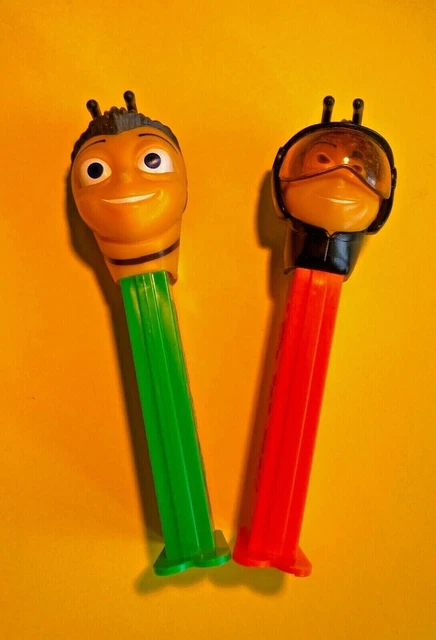 BEE MOVIE PEZ Candy Dispenser Set - Barry B. Benson & Pollen Jack £7.02 ...